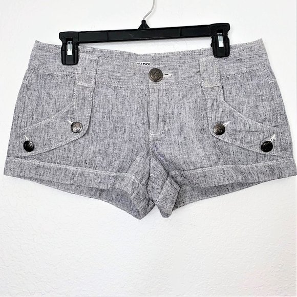 Express | Shorts | Express Womens Linen Blend Low Rise Short Shorts ...
